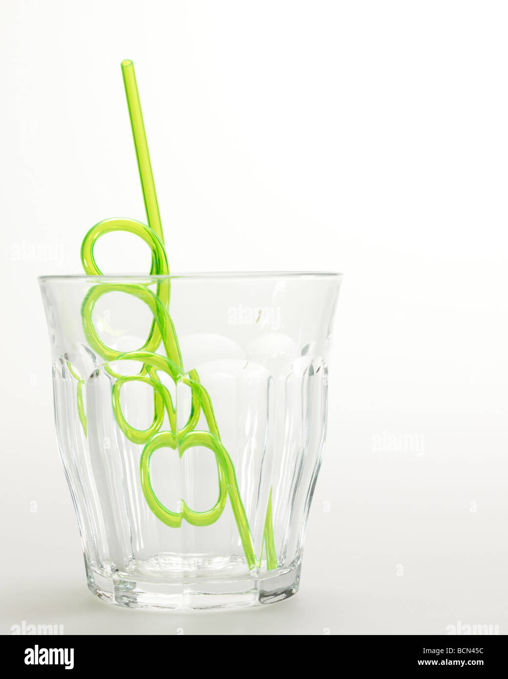 Drinking Straw in Glass Stock Photo - Alamy