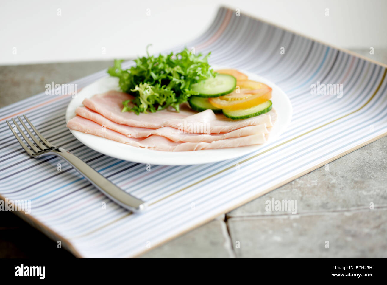 Italian Cooked Ham Salad Stock Photo - Alamy