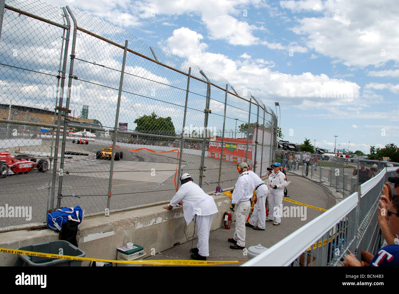 Car race track safety barrier hi-res stock photography and images - Alamy