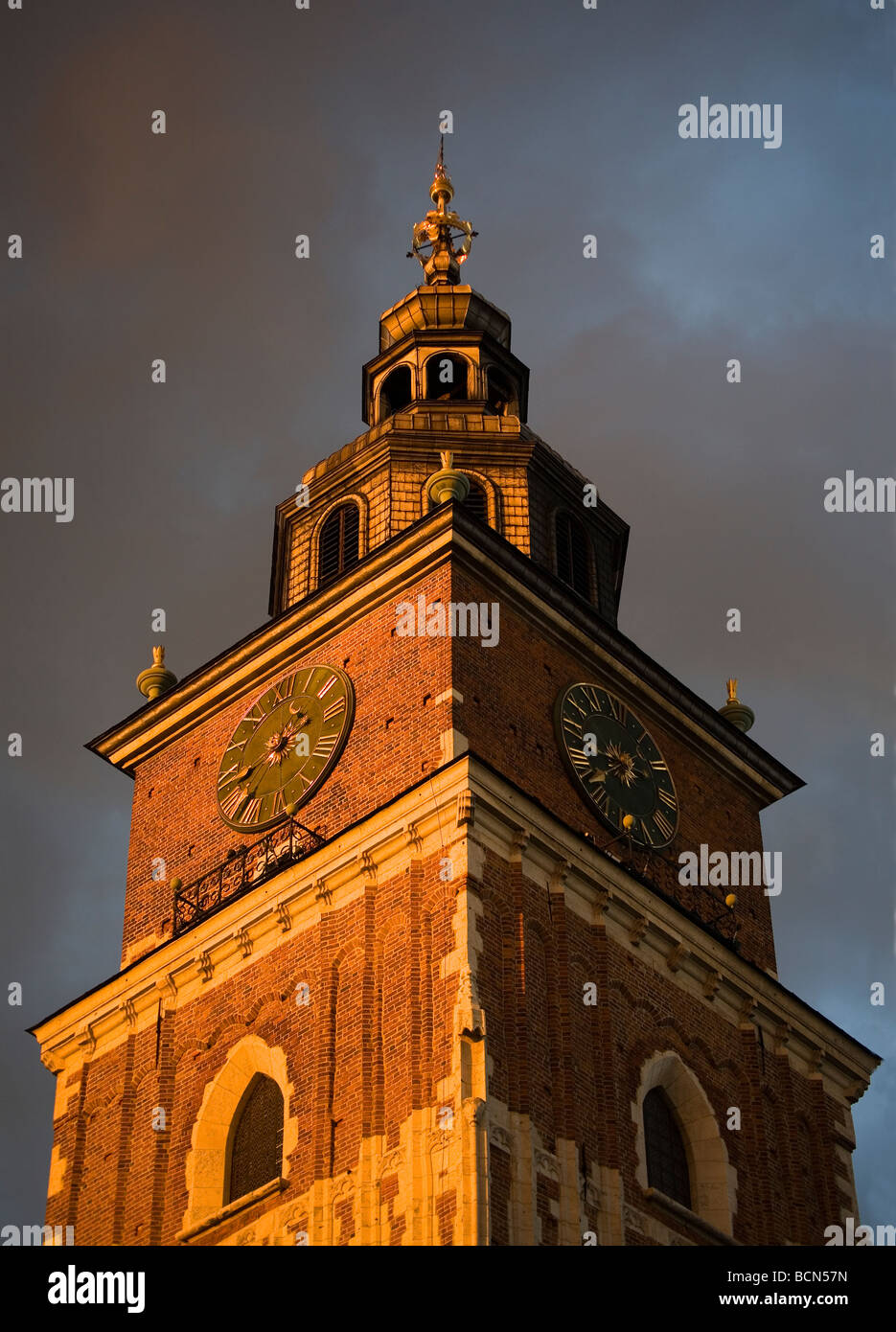Krakow poland tall clock tower hi-res stock photography and images - Alamy