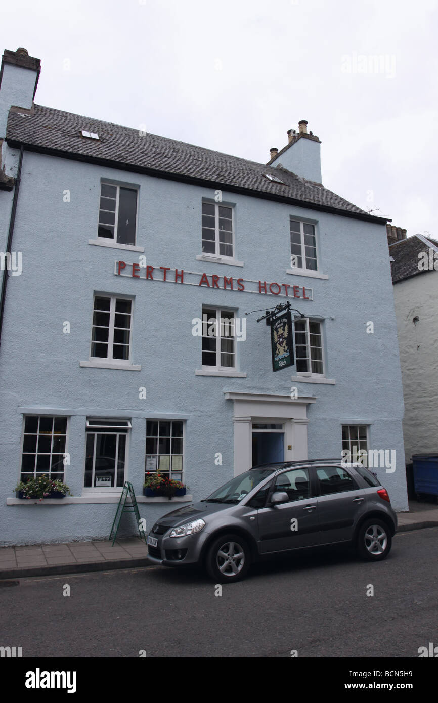 exterior of Perth Arms Hotel Dunkeld Perthshire Scotland July 2009 ...