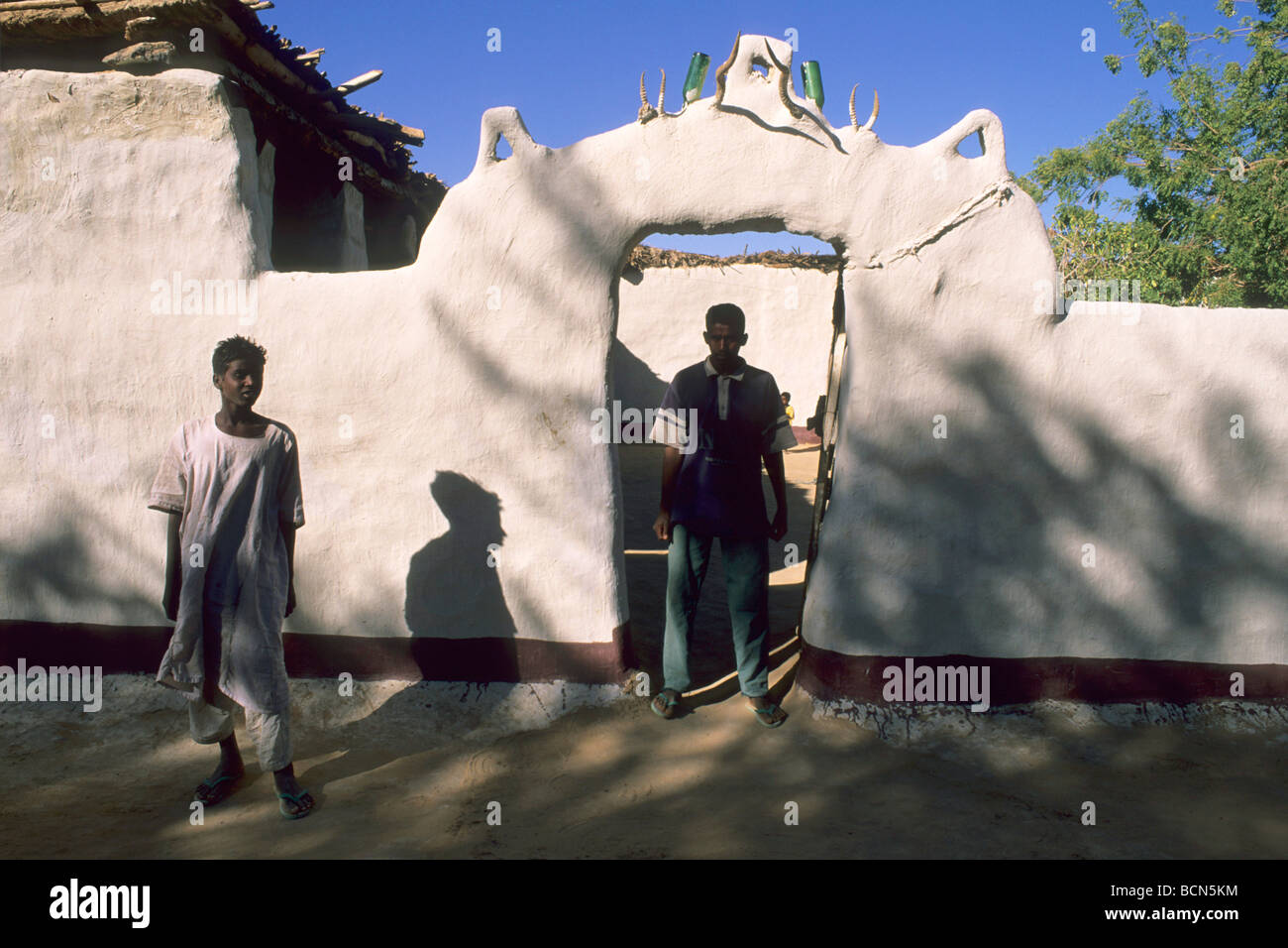 sudan nubia Nubian architecture and decorations Sawani Stock Photo - Alamy