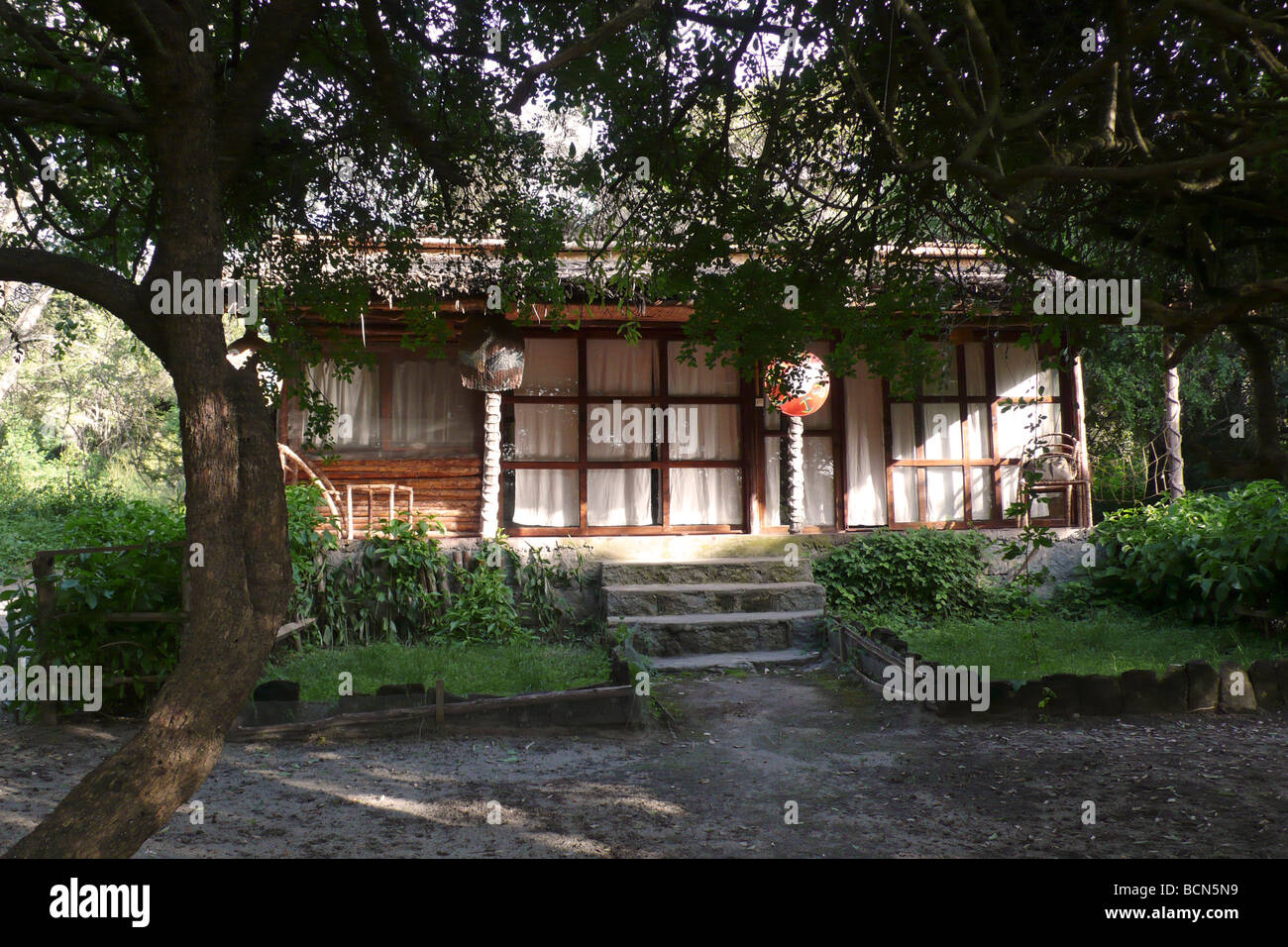ethiopia langano lake wenney lodge Stock Photo - Alamy
