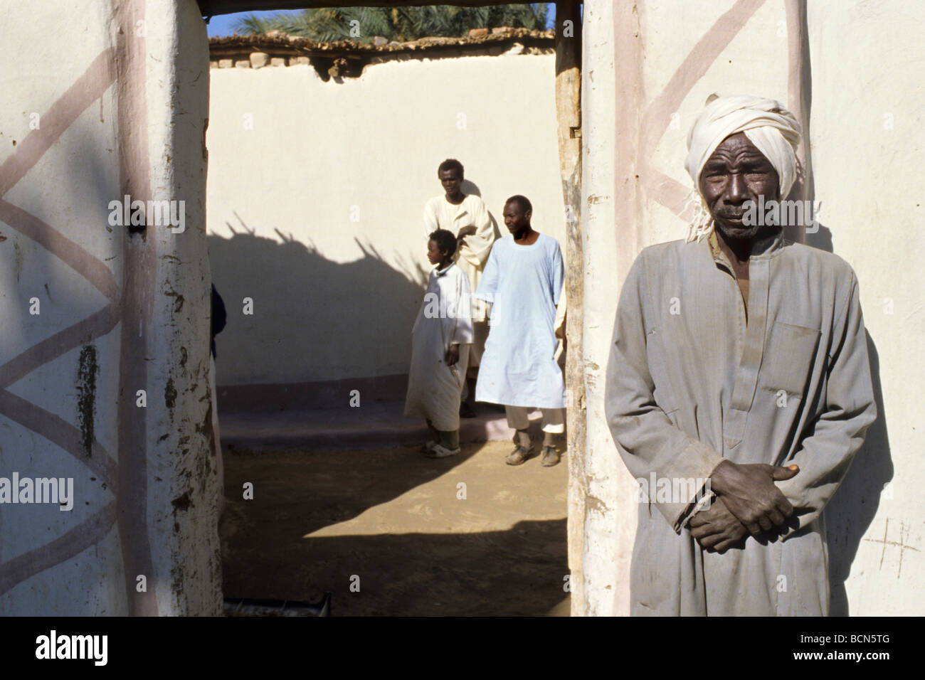 sudan nubia Typical Nubian architecture Tamnar Stock Photo - Alamy