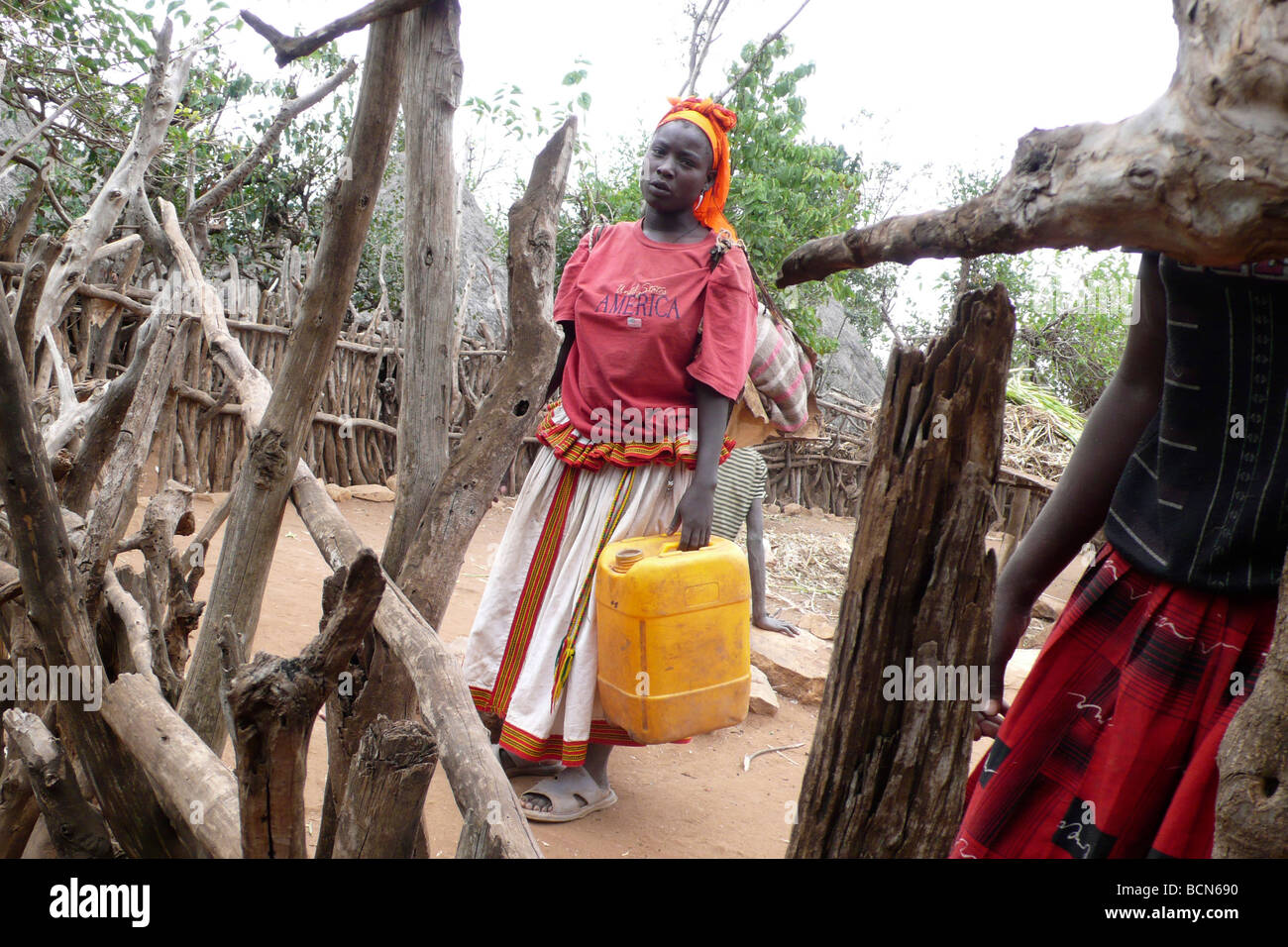 ethiopia omo valley konso people Stock Photo - Alamy