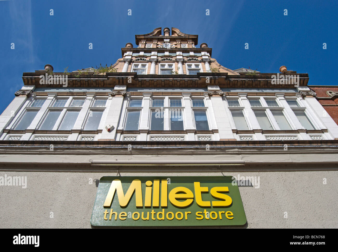 branch of millets, the outdoor store, in a grand flemish-renaissance ...