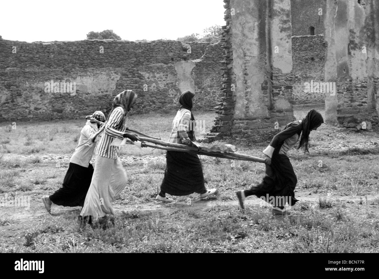 ethiopia gondar imperial castle Stock Photo - Alamy