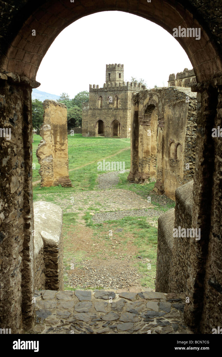 ethiopia Gondar ruins of the Imperial Castle Stock Photo - Alamy