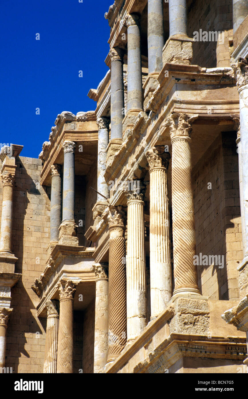 libya Archaeological rests of sabratha Stock Photo - Alamy