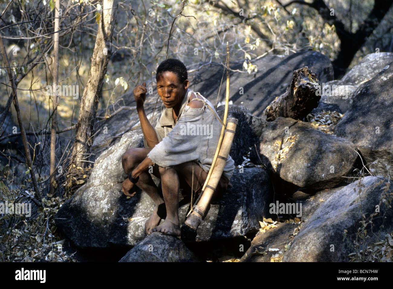 Bushmen hunters kalahari hi-res stock photography and images - Alamy