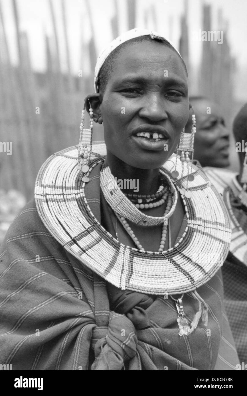 Masai tribe people Black and White Stock Photos & Images - Alamy