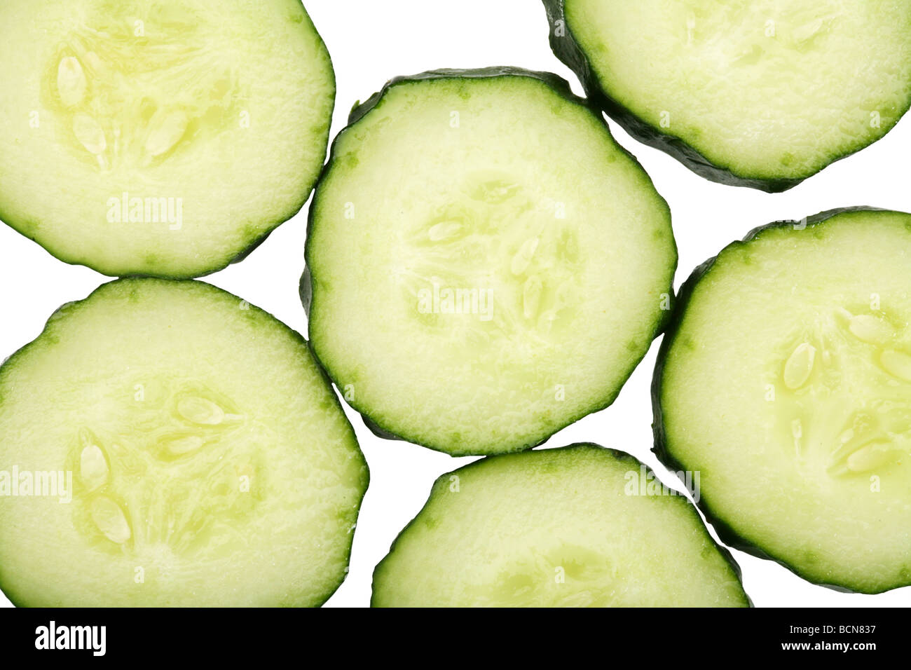 Cucumber vegetable slices hi-res stock photography and images - Alamy