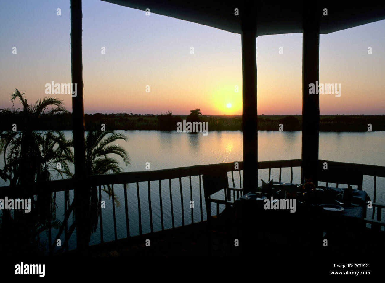 botswana shakawe lodge Stock Photo - Alamy