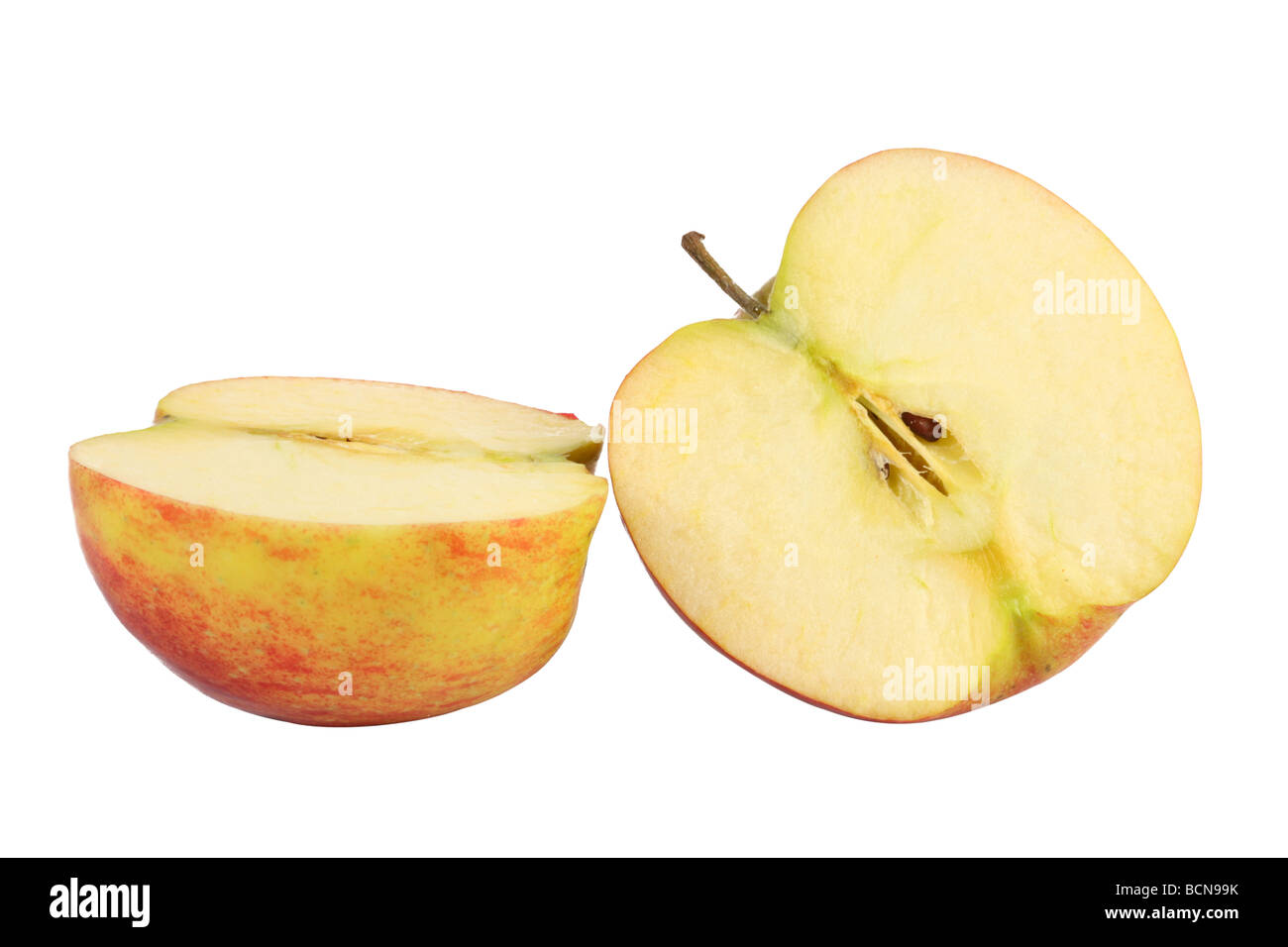 Red Apple Slice Isolated High Resolution Stock Photography and Images ...