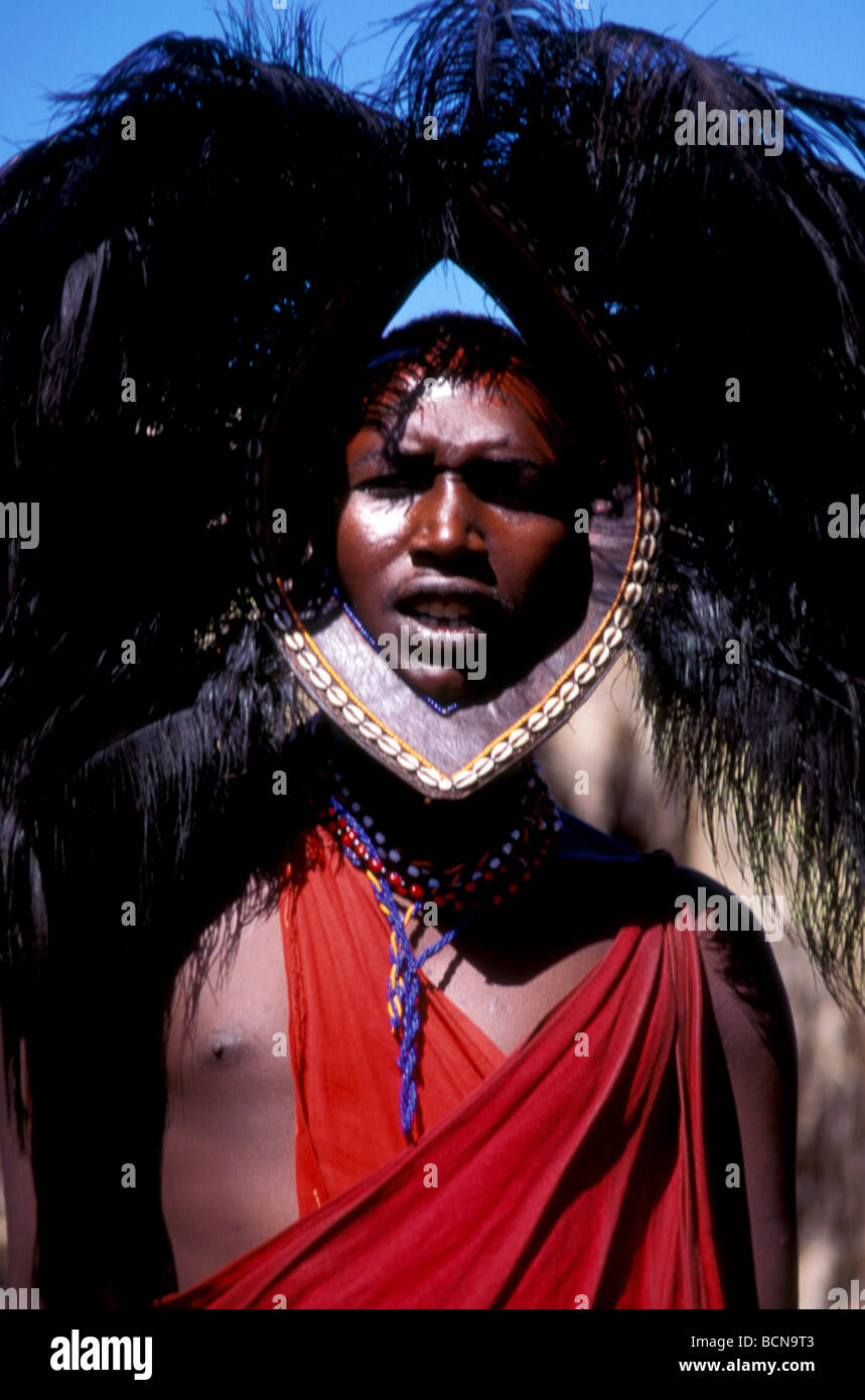 Maasai headdress costume hi-res stock photography and images - Alamy