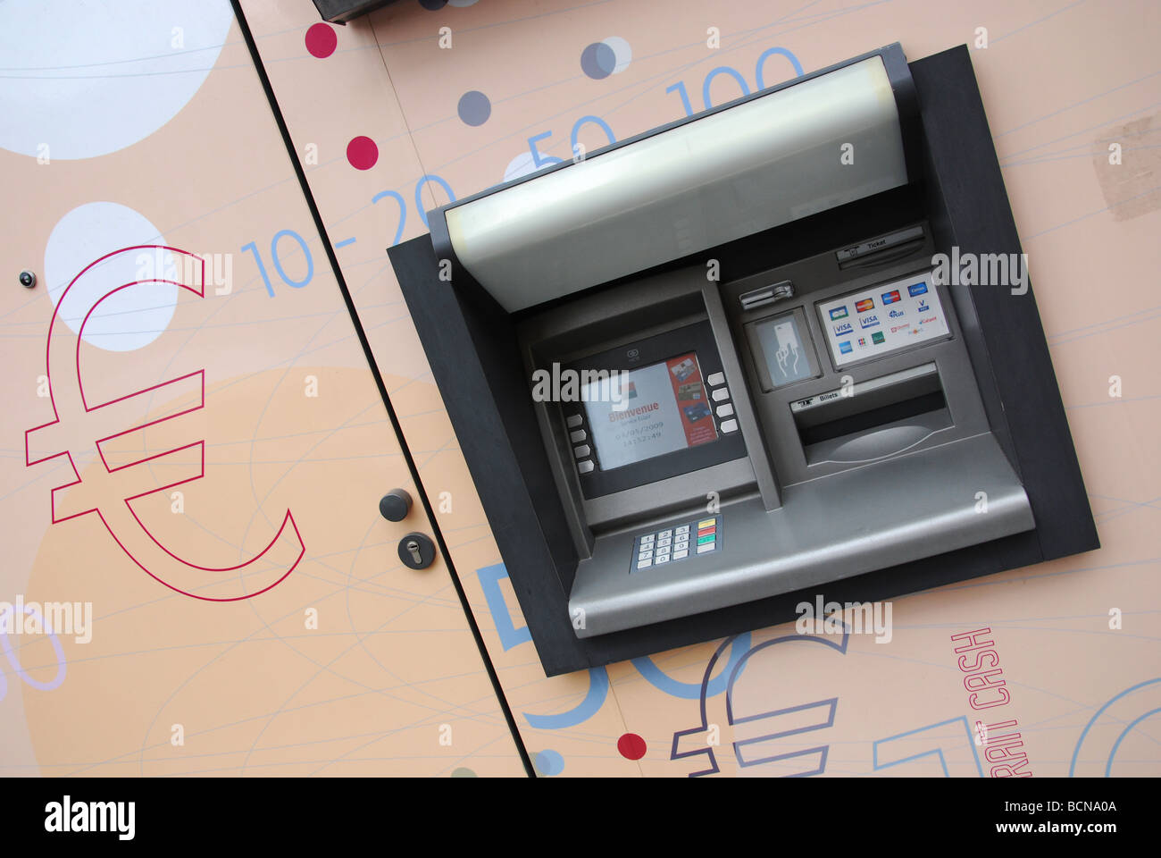 cash point Paris France Stock Photo - Alamy