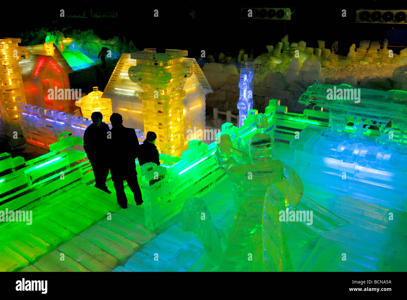 Ice sculpture, Shanghai, China Stock Photo - Alamy