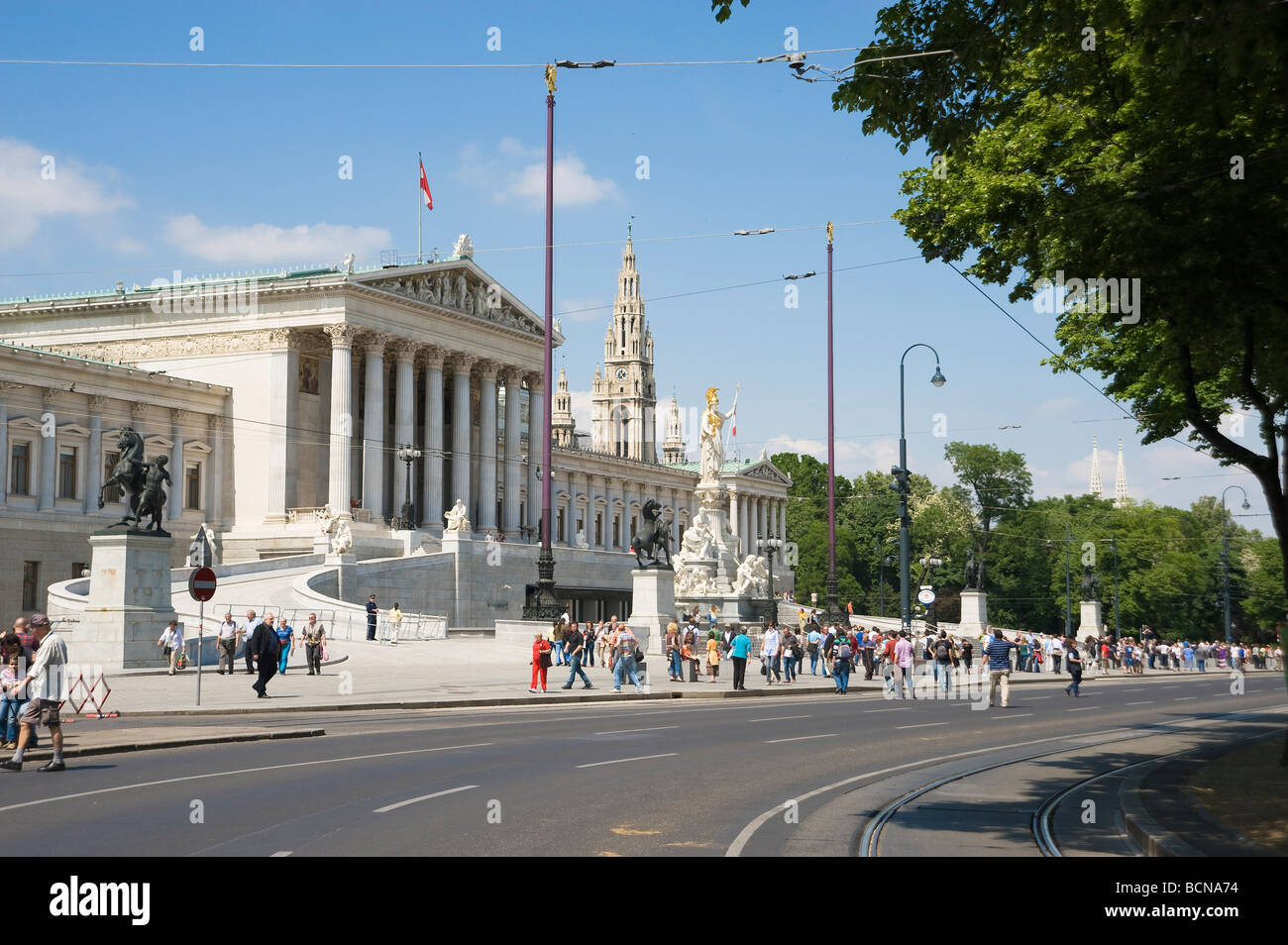 Wien Ringstraße Vienna The Ringstrasse Stock Photo - Alamy