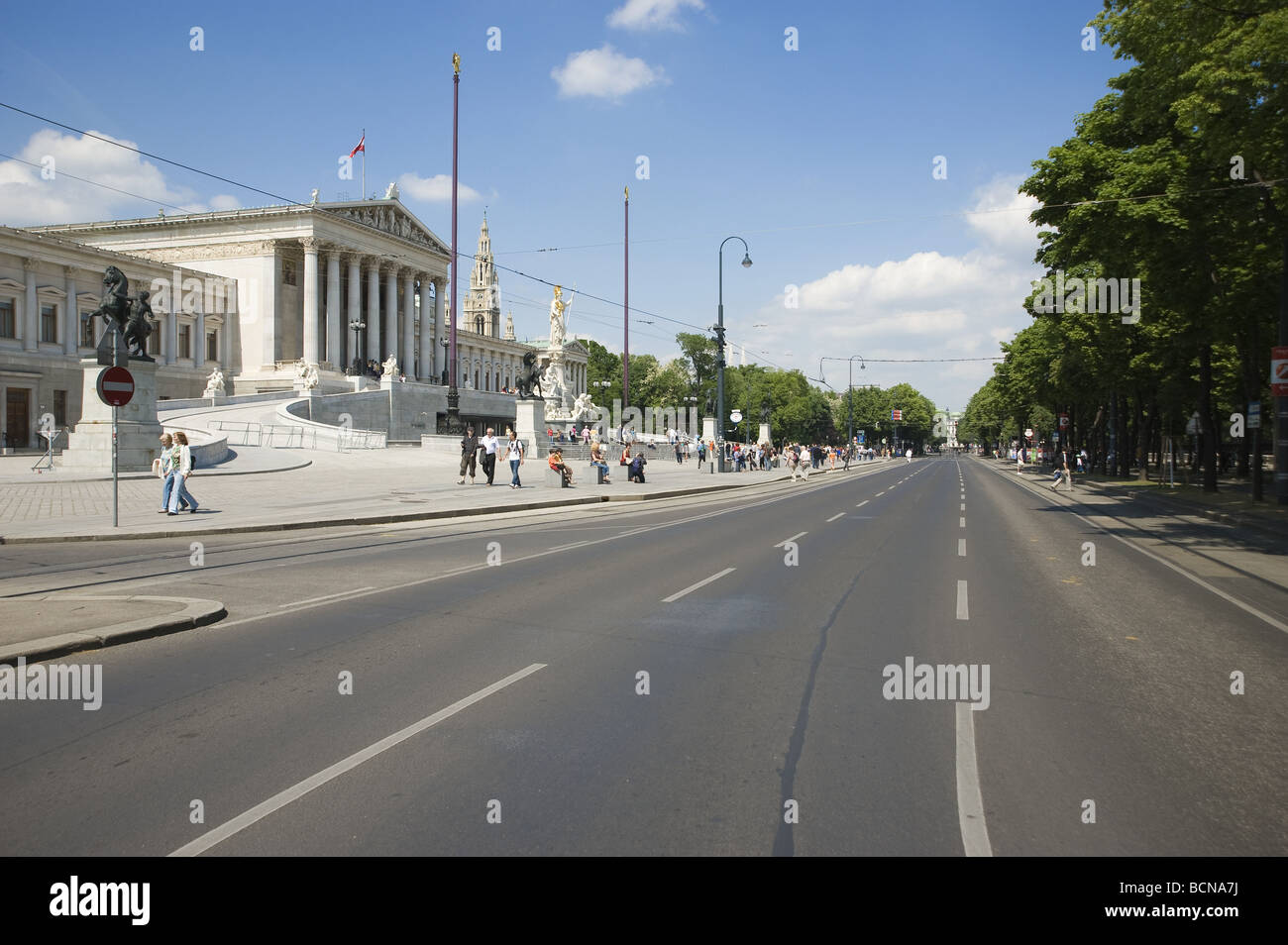 Wien Ringstraße Vienna The Ringstrasse Stock Photo - Alamy