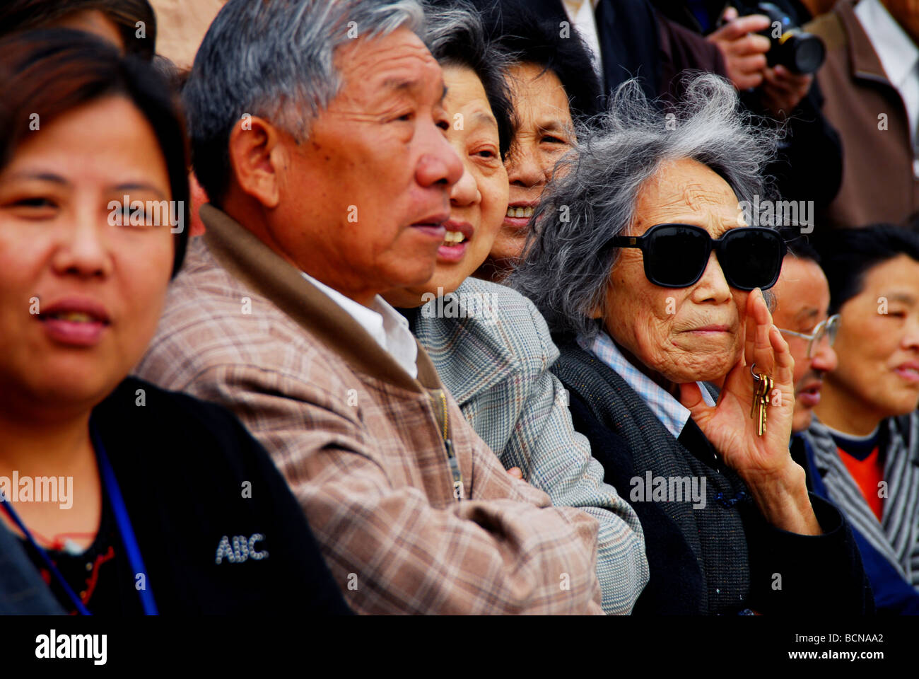 Faces in the crowd, Shanghai, China Stock Photo - Alamy