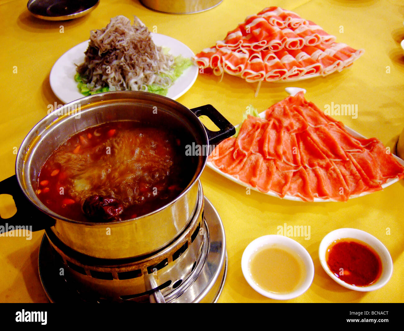 Spicy Hot Pot with beef and lamb, Chengdu, Szechwan Province, China ...