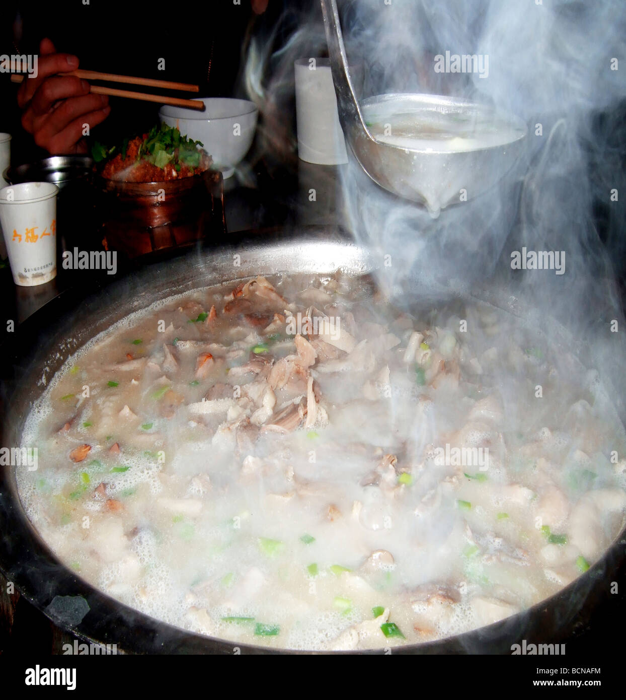 Traditional snack Lamb Soup, Chengdu, Szechwan Province, China Stock ...