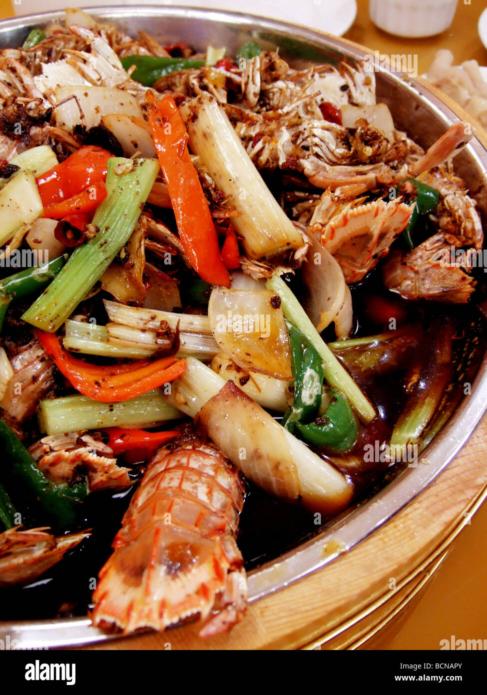 Spicy mantis shrimp, Chengdu, Szechwan Province, China Stock Photo - Alamy