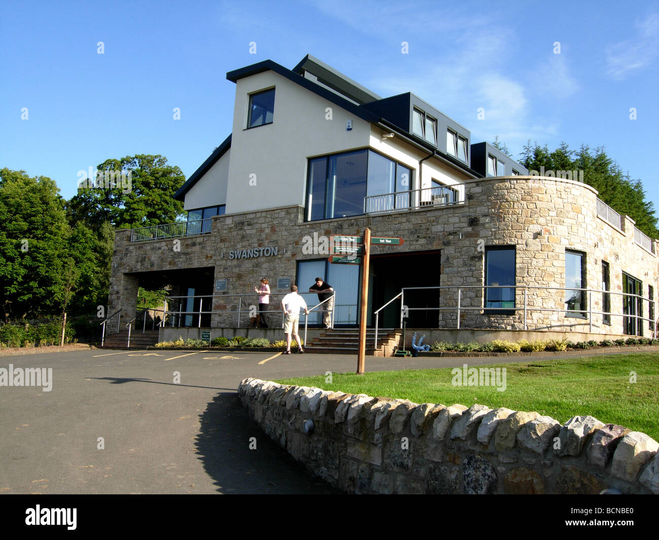 Swanston golf course and club house Stock Photo - Alamy