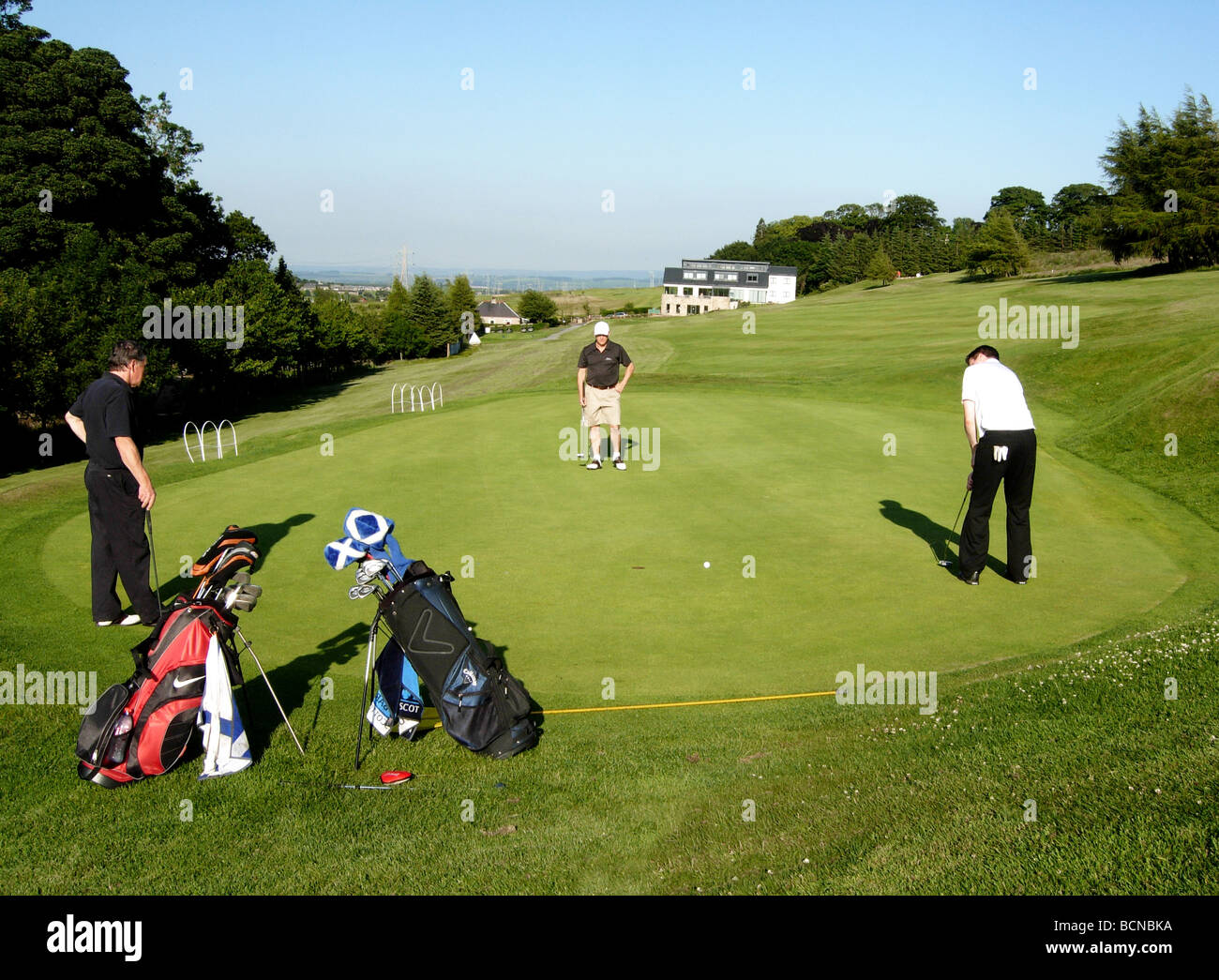 Swanston golf course and club house Stock Photo - Alamy