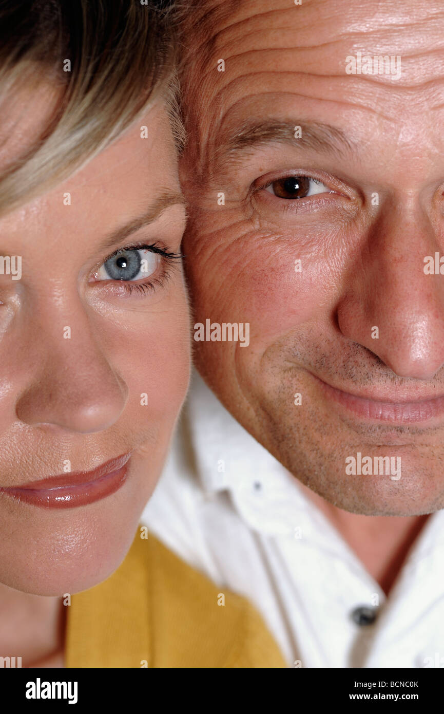Man and woman portrait Stock Photo - Alamy