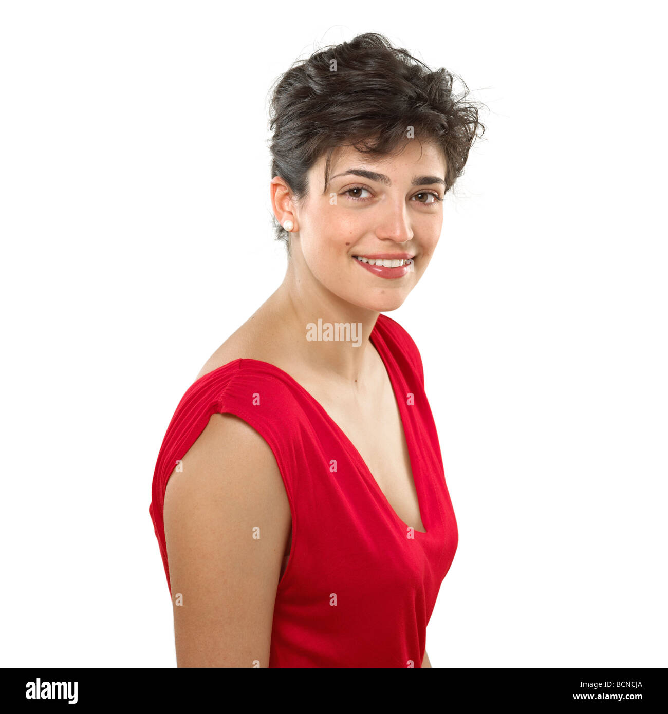 Young Greek Woman Portrait Pretty Young Greek Woman Stock Photo