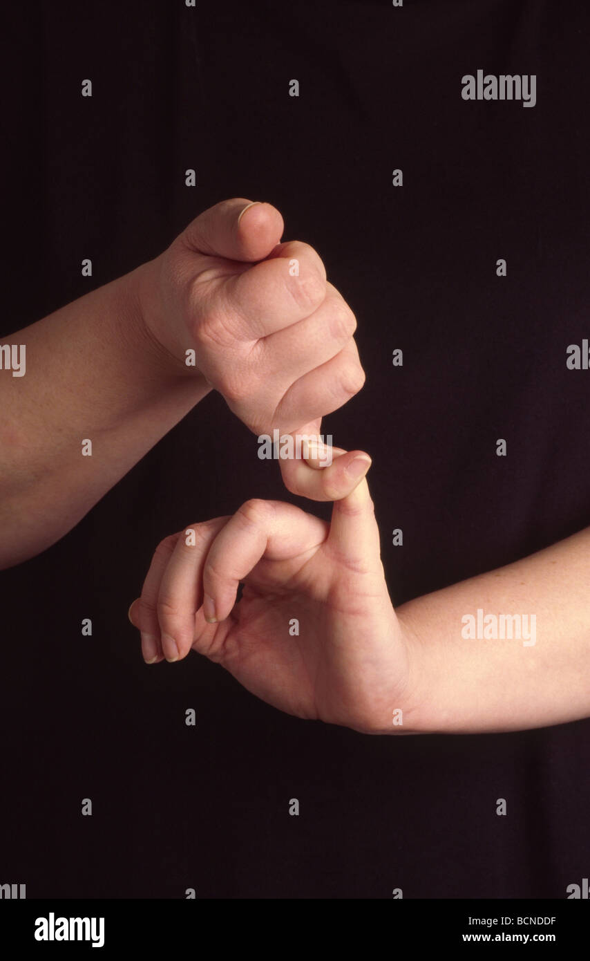 Sign Language- Letter S Stock Photo - Alamy