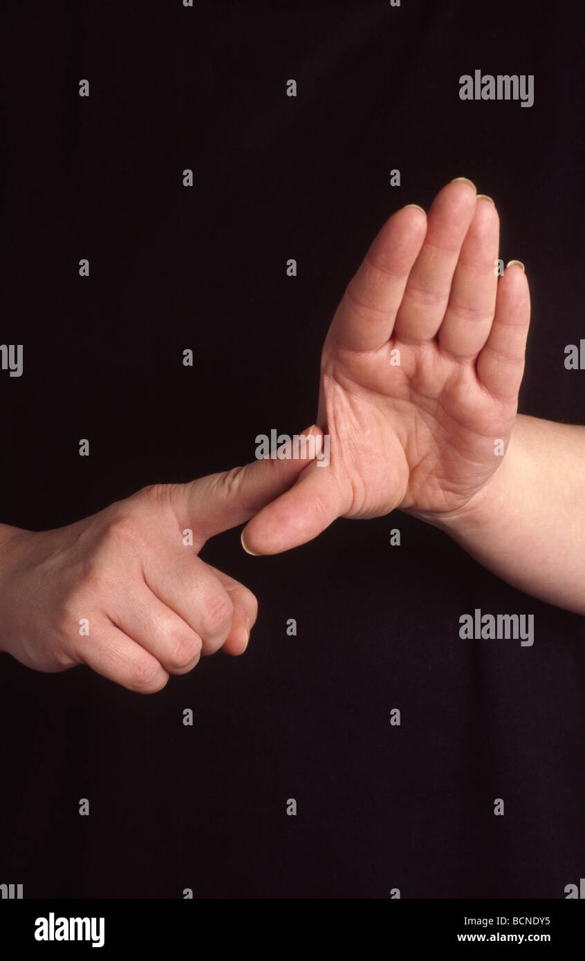 Sign Language- Letter Y Stock Photo - Alamy
