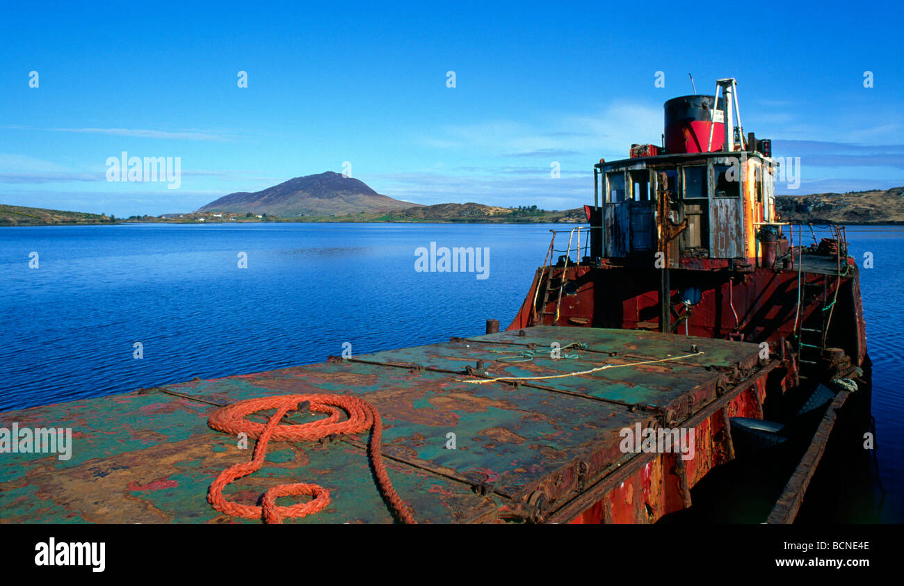 Ship docked in port, Ireland Stock Photo - Alamy