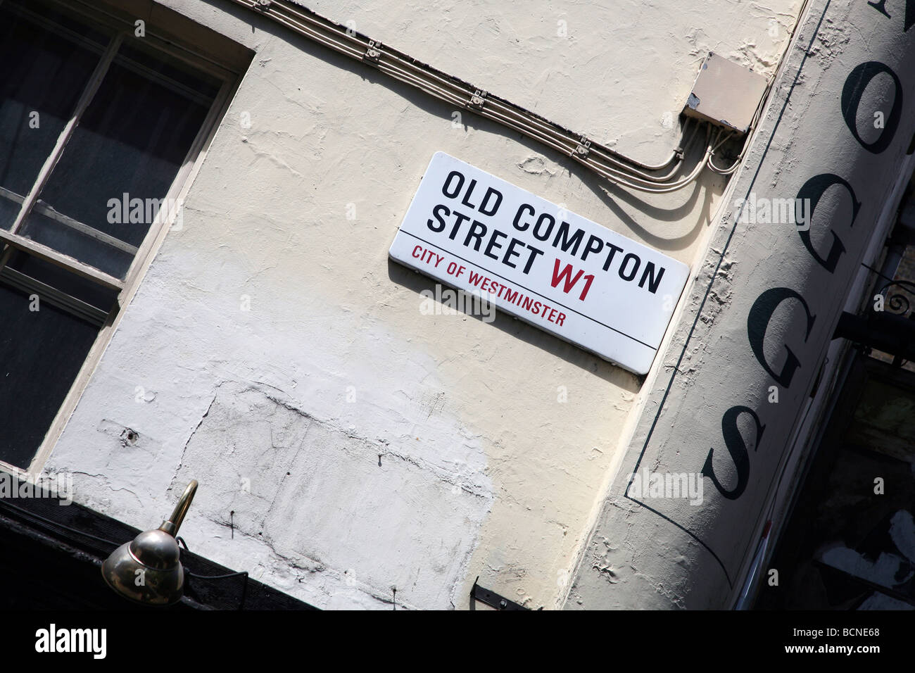 Old Compton Street sign, London Stock Photo - Alamy