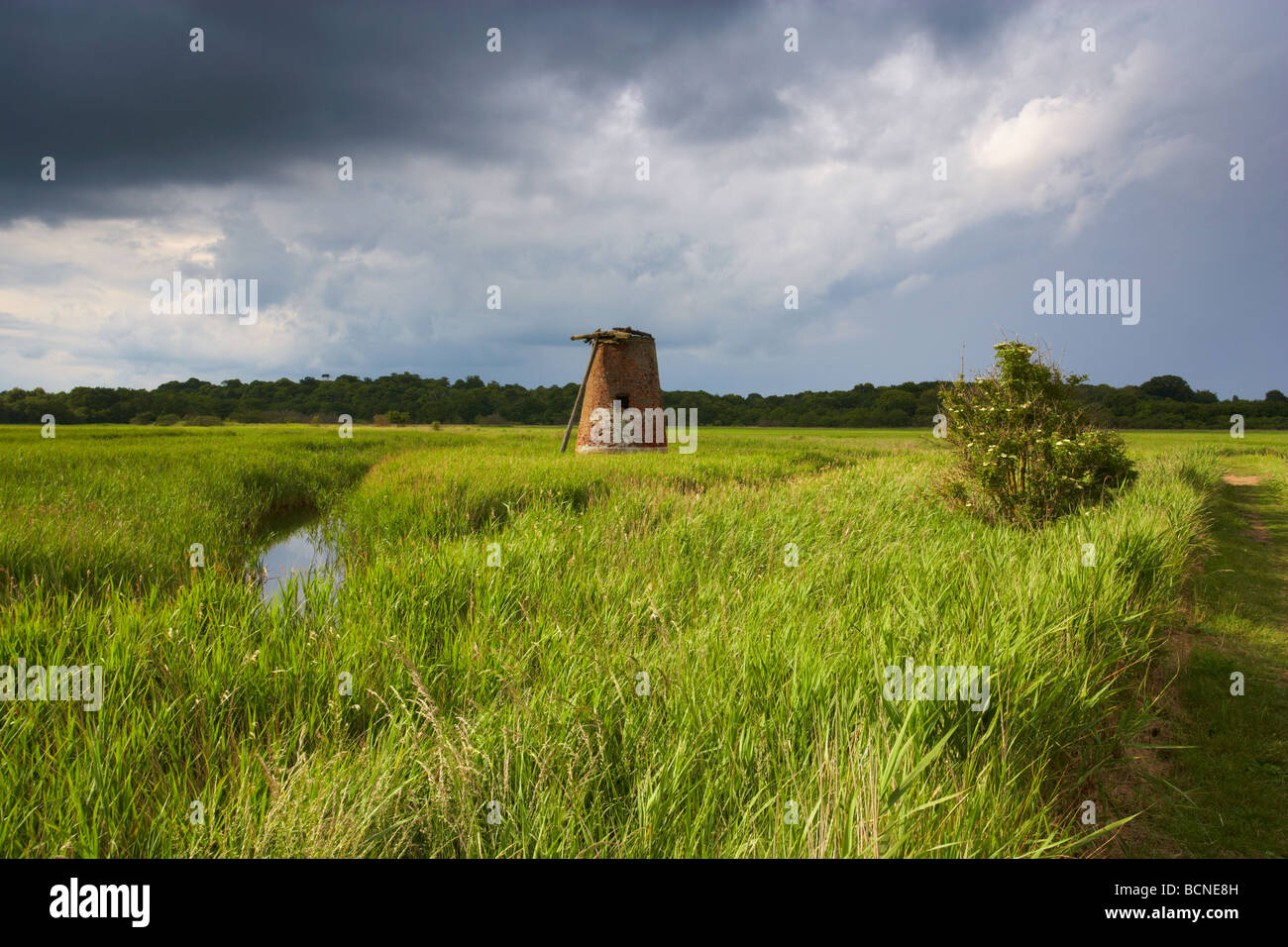 A view of Walberswick Windmill in Suffolk Stock Photo - Alamy