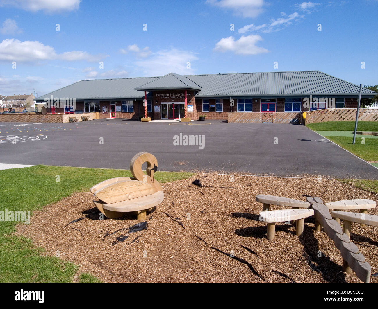 Newly built Errington Primary School and Childrens Centre Marske by the ...