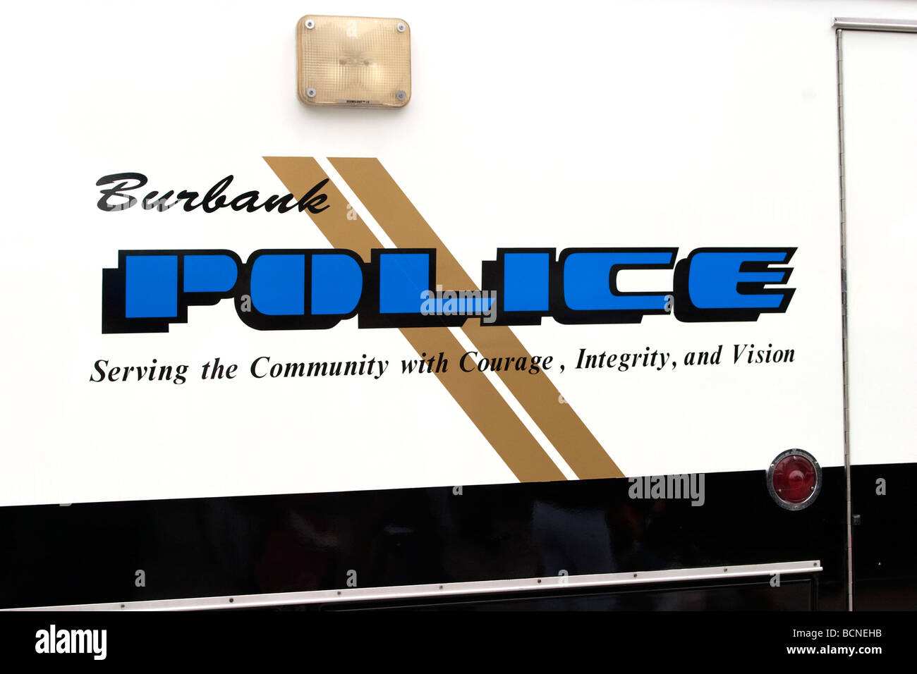 Burbank Police and Fire Command Vehicle Stock Photo - Alamy