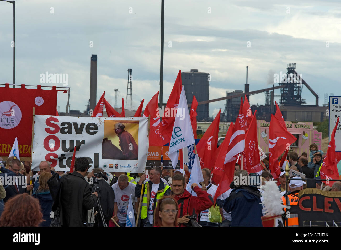 Save our Steel Stock Photo - Alamy