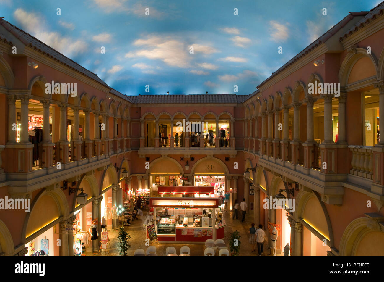 Interior of Venus Fort a Venetian-style shopping and entertainment ...
