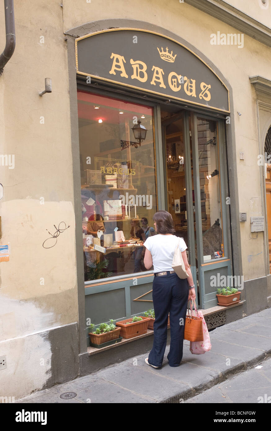 Shopping in Florence, Italy Stock Photo - Alamy