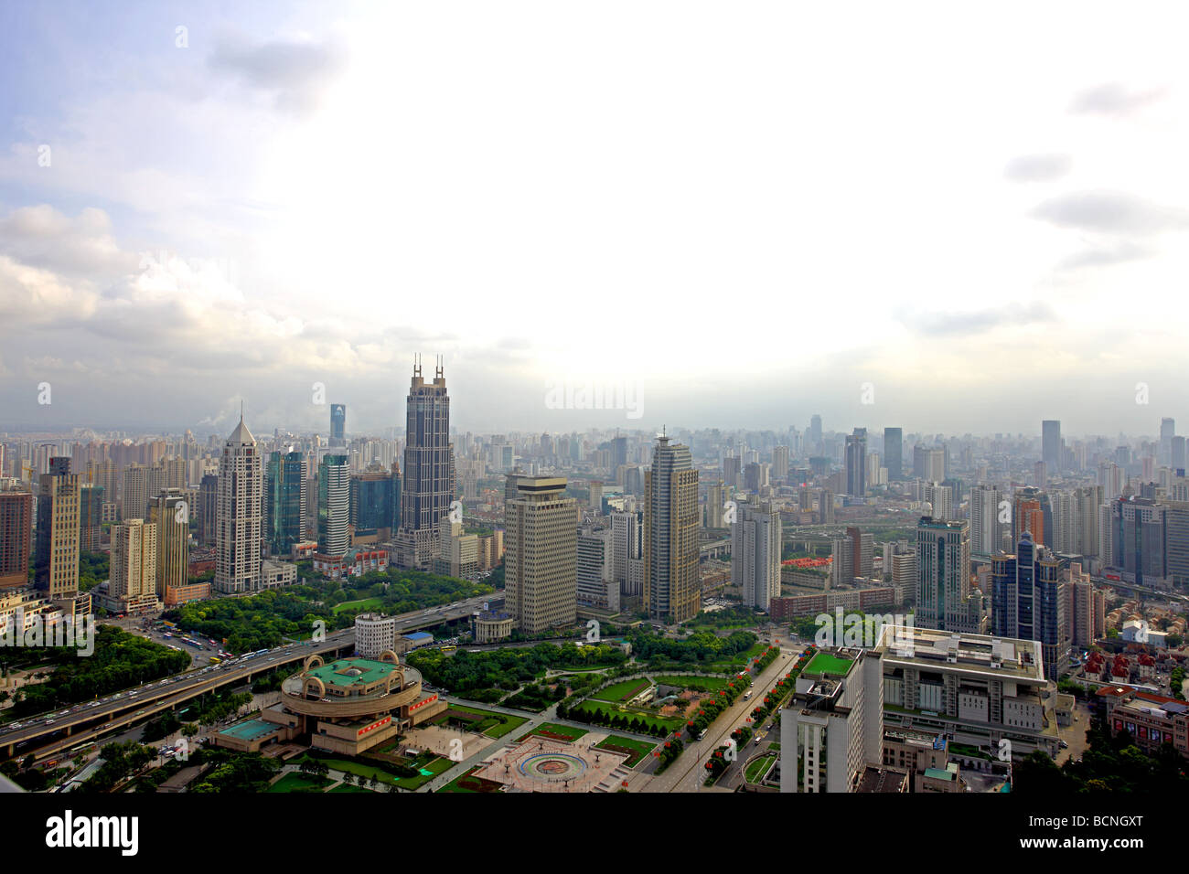 View of metropolis of Luwan District, Shanghai, China Stock Photo - Alamy