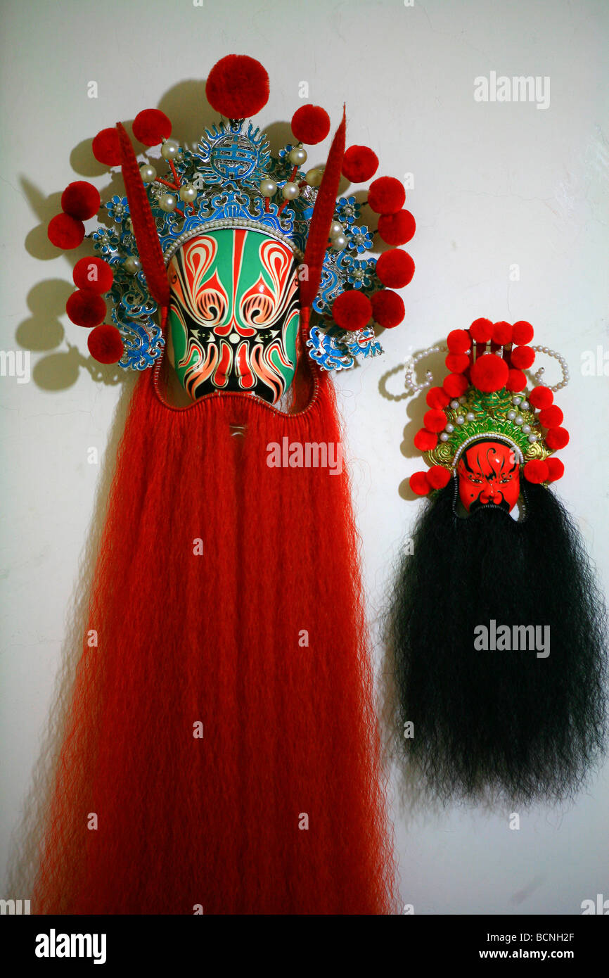 Peking opera facial design, Beijing, China Stock Photo - Alamy