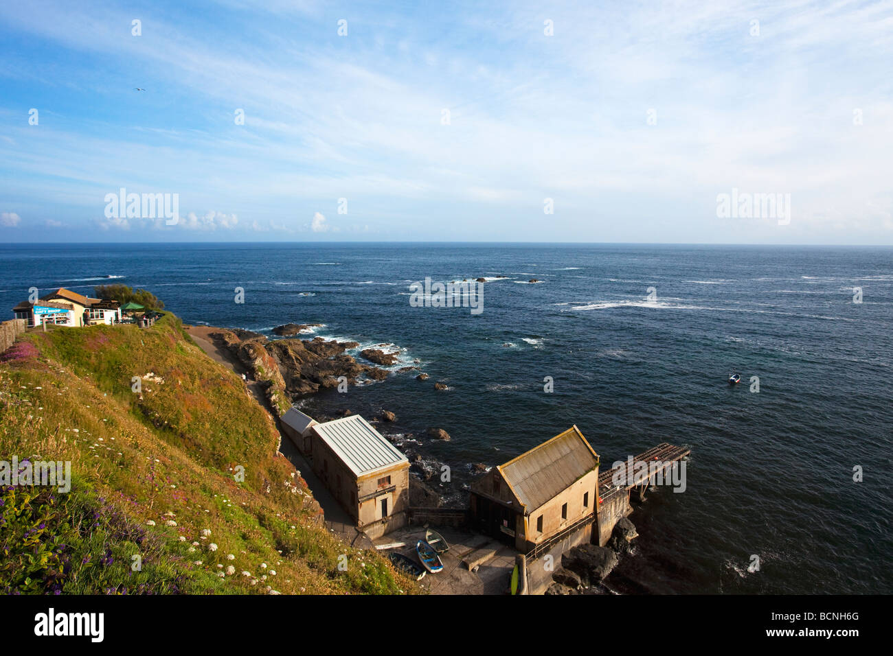 Lifeboat Station most southerly cafe Lizard Point summer sunshine June ...