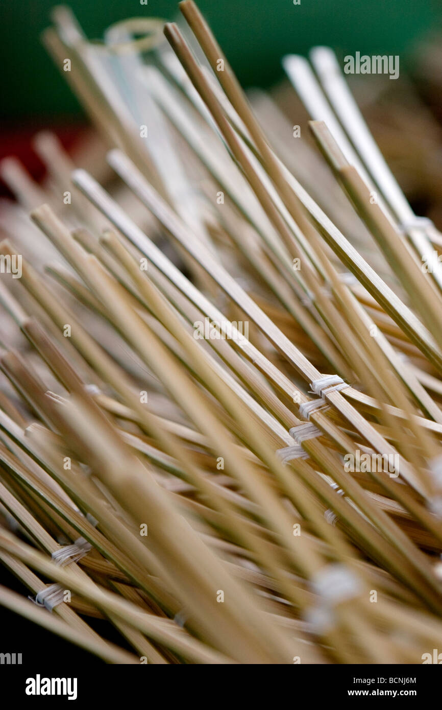 Kite frame made with bamboo and string, Weifang, Shandong Province ...