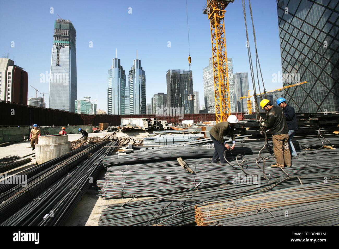 Construction site of CCTV Tower, Beijing, China Stock Photo - Alamy