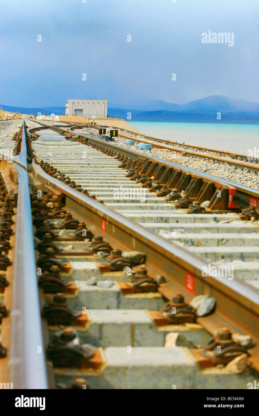 Qinghai-Tibet railway, Tibet Autonomous Region, China Stock Photo - Alamy