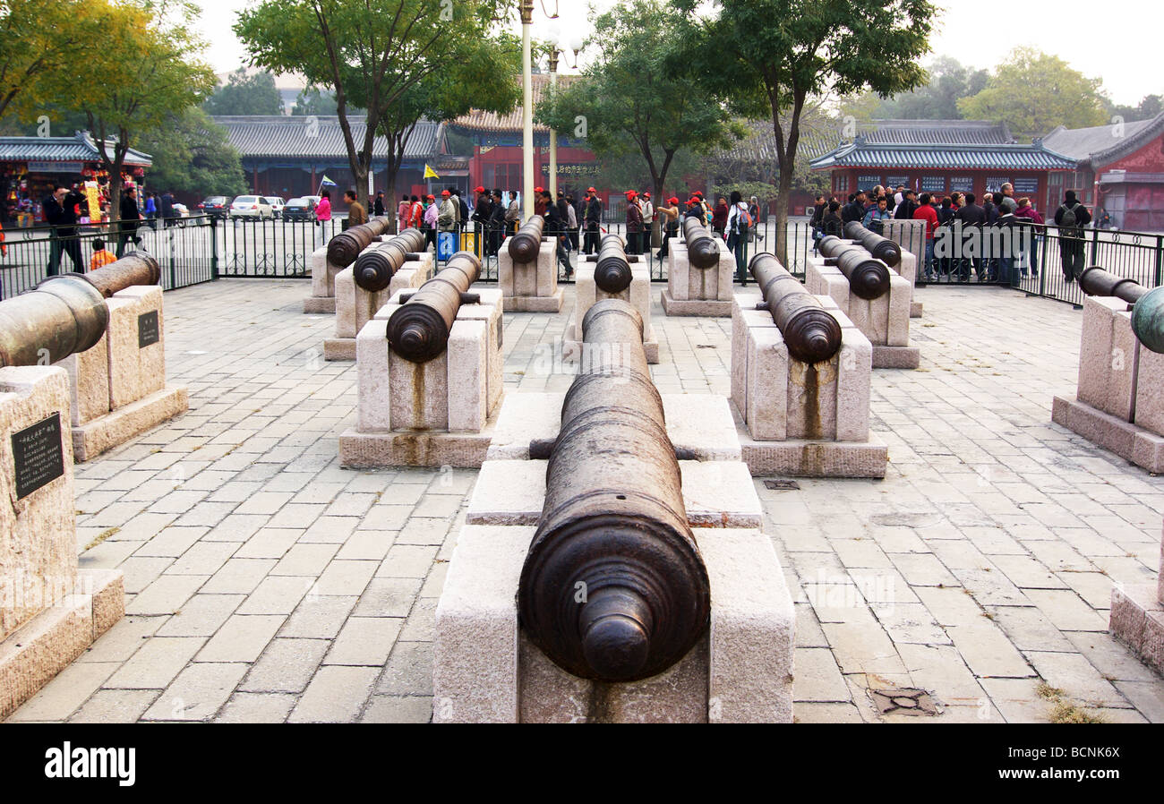 Iron cannon from Ming and Qing Dynasty in Forbidden City, Beijing ...