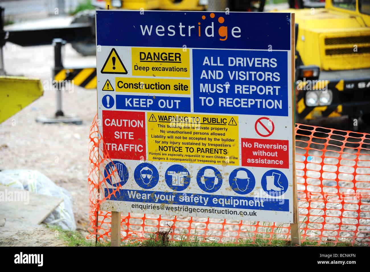Construction Site Signage High Resolution Stock Photography and Images ...