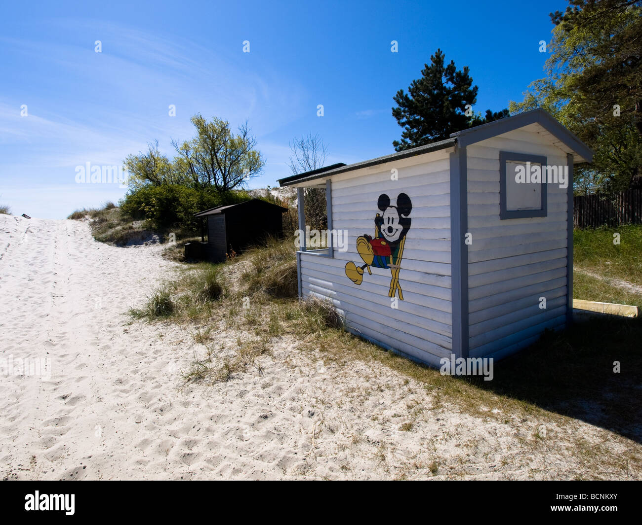 Famous rodent beach hut in Falsterbo, Sweden Stock Photo - Alamy